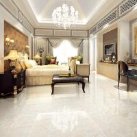 China Snow White Pink Marble Porcelain Tile 800x800mm 12mm Thick with Polished Finish for Commercial Use for sale