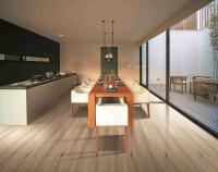 China Ceramic Floor Oak Wood Effect Porcelain Tiles Gold Yellow Color 36x24 Inch 10mm Thickness for sale