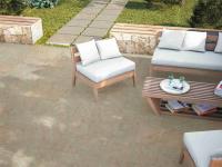 China R11 Cream Beige Porcelain Sandstone Tile 400x800mm Non Slip Outdoor Garden Tile for sale