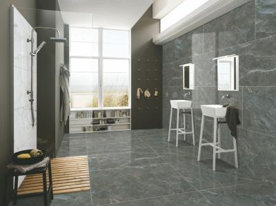 China 12mm Glazed Textured Porcelain Floor Tile with 0.2% Water Absorption for Indoor Outdoor Use for sale