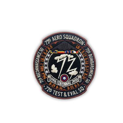 China Custom Air Force Patches Armband Velcro Patch for Clothes Bags Badge 100% Embroidery for sale