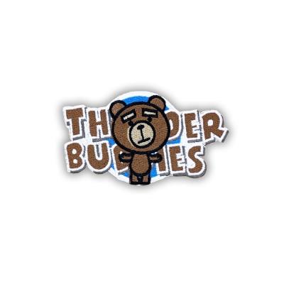 China Custom 100% Embroidered Patches Sew Iron On for Clothing Hats Up to 9 Colors for sale