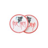 China Iron On Woven Patch Label Badges 3D Embroidery Chenille For Clothes for sale