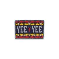 China Iron On Woven Patch Label Badges 3D Embroidery Chenille For Clothes for sale