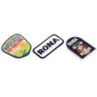 China Custom Embroidered Patches Hook and Loop 12 Inch Max 12 Colors for Bags Clothes for sale