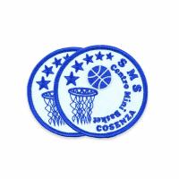 China Custom Embroidered Basketball Team Iron On Patch for Jerseys Hats 100 Pcs MOQ for sale