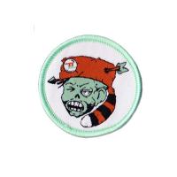 China Custom Iron On Embroidered Logo Patches for Clothing Merrowed Border 100 Pcs MOQ for sale