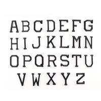 China DIY Adhesive Letter Patches Iron On Backing Cotton Polyester Material for sale