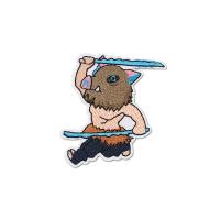China Custom Cartoon Movie Embroidery Patches Iron On Hook Backing 100 Pieces Minimum for sale