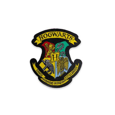 China Custom Embroidered Patches Iron On Hook Loop Backing 9 Colors 100 Pieces Minimum Order for sale