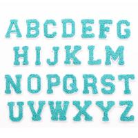 China Multicolor Chenille Embroidery Patch  26 Letters Adhesive For Hoodie for sale