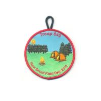 China Custom Embroidered Sports Patches Merrowed Iron On for Hiking Camping Events 9 Colors for sale