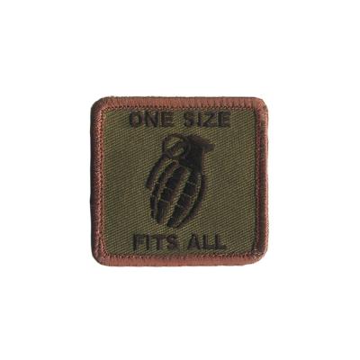 China Custom Military Morale Patches Merrowed Border Hook and Loop Backing DIY Embroidered Patches for Clothing Bags for sale
