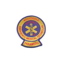 China Embroidery Logo Patches Ambulance Emergency Uniform Armband Iron On Patch for sale