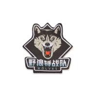 China Custom Woven Embroidered Business Logo Patches with Velcro Backing for Hats 100 Pieces Minimum for sale