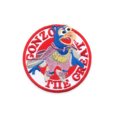 China Custom Animal Applique Iron On Embroidered Patches for Clothing 12 Inch 12 Colors for sale