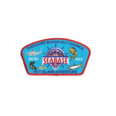 China Custom Embroidered Sports Patches 12 Inch 12 Colors Souvenir Applique for Camp Events for sale