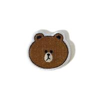 China Custom Embroidered Fox Patch Iron On Die Cut Border 3D Embroidery for Clothing for sale