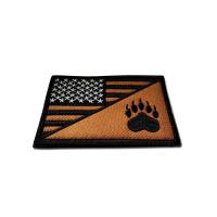 China Full Embroidered Hat Patches Polyester Threads Material For Military for sale