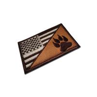 China Full Embroidered Hat Patches Polyester Threads Material For Military for sale