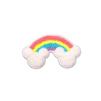 China Custom Chenille Sparkle Iron On Patches Heat Press Laser Cut Border for Hoodie 3D Embroidery for sale