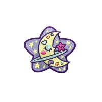 China Custom Sequins Embroidered Biker Patches Laser Cut Border Iron On Velcro Backing 9 Colors for sale