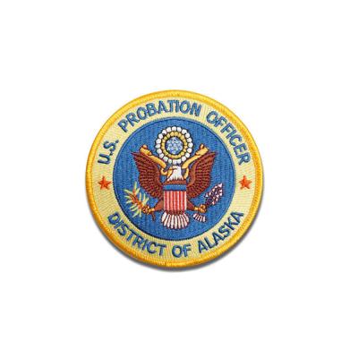 China Custom 3D Embroidery Air Force Patches 2.5 Inch Adhesive Clothing Patches for sale
