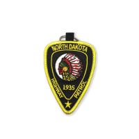 China Motorcycle Embroidered Key Chain Rings Chenille Ironing Backing OEM for sale