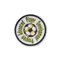 China Chenille Iron On Embroidered Patches With Die Cut Border Merrowed Border for sale