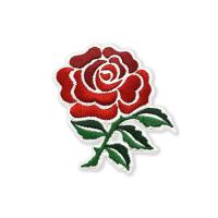 China Custom Embroidered Rose Flower Patch 3D Sew On Applique for Clothing Bags 9 Colors for sale