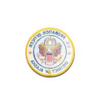 China Custom 3D Embroidery Air Force Patches 2.5 Inch Adhesive Clothing Patches for sale