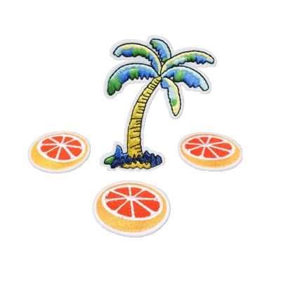 China Custom Iron On Embroidered Patches Twill Felt Fabric Logo Badges 12 Inch 12 Colors for sale