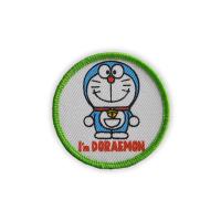 China Custom 3D Puff Embroidery Patches Iron On Anime Doraemon Pokemon Logo 12 Color for sale
