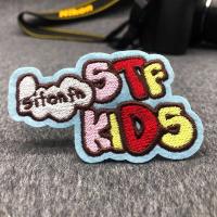 China Custom Embroidered Patches Iron On 9 Colors Twill Felt Backing for Hats Jackets Bags for sale