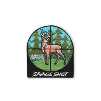 China Custom Embroidered Iron On Patches 12 Color Thread for Sports Team Hunting Competition for sale