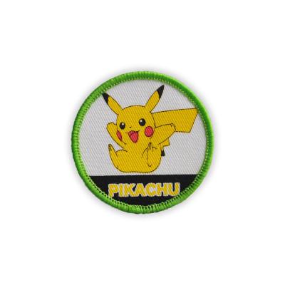China Custom 3D Puff Embroidery Patches Iron On Anime Doraemon Pokemon Logo 12 Color for sale