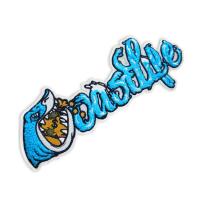 China 5'' Embroidered Letters Logo Patch , Baseball Patches For Jackets OEM ODM for sale