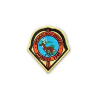 China Custom Merrowed Velcro Embroidered Patches 100% Embroidery for Hats Hunting Events Up to 12 Inches for sale