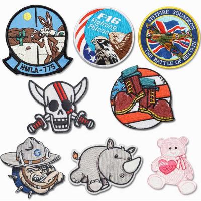 China Custom Embroidered Patches 3.5 Inch Self Adhesive Animal Patches for Clothing Bags Hats for sale