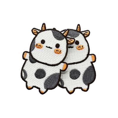 China Custom Embroidered Animal Patch Die Cut Border Iron On Up to 12 Inches for sale