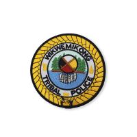 China Custom Embroidered Police Patches Iron On Hook Loop 12 Inch 9 Colors for sale