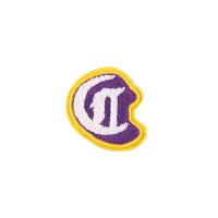 China Custom 26 Letter Embroidered Patches Applique Sew On Backing OEM ODM 12 Colors for sale
