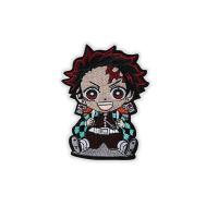 China Custom Embroidered Iron On Patches 100% Polyester Die Cut Border Cartoon Souvenir Animal Patches for Clothes for sale