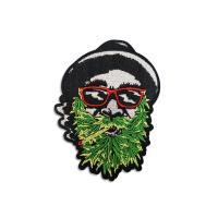 China Custom Embroidered Hockey Team Patches Iron On Backing 12 Colors 12 Inch Cartoon Logo for sale