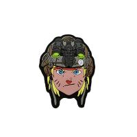 China Custom 3D PVC Badge Patch with Velcro Backing 9cm Size for Tactical Morale for sale