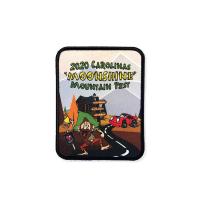 China Merrowed Border Dye Sublimation Patch Iron On Sew On 3D Embroidery for sale