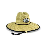 China Unisex Patch Straw Hat For Summer Outdoor Surfing Lifeguard for sale