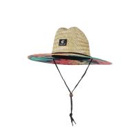 China Round Beach Patch Straw Hat For Tropical Fishing Eco Friendly for sale