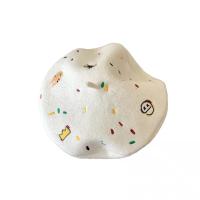 China Custom French Beret Hat 27.5cm Diameter 80% Wool Cashmere for Women Daily Wear Park Camping for sale