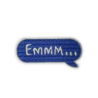 China Hook And Loop Embroidered Hat Patches Heat Cut Border OEM ODM for sale